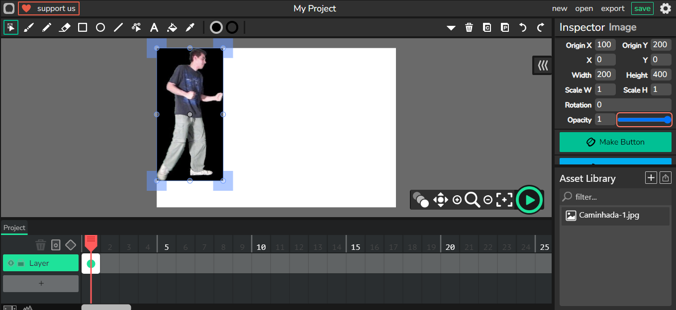 Processo de Animação: Ciclo de Caminhada